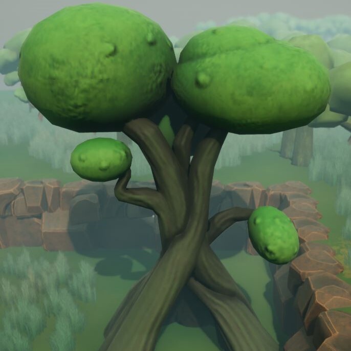 ArtStation - Twisted Tree in the Hub World of Leyline Knights