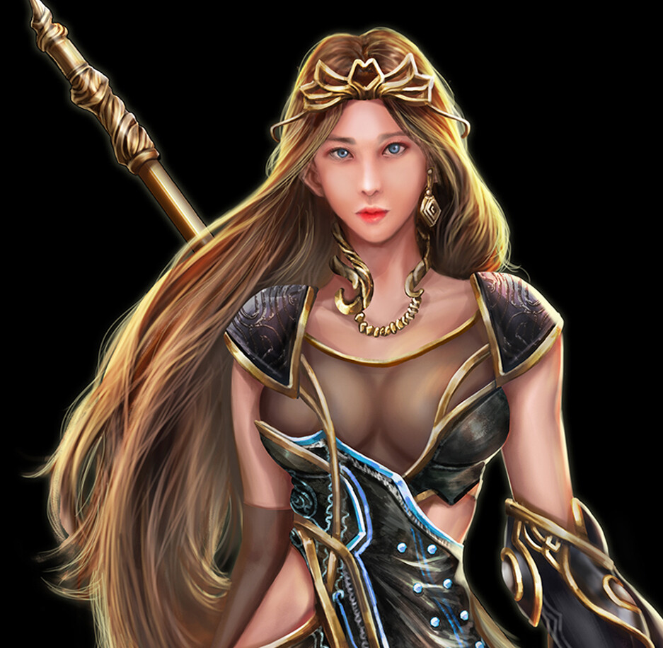 ArtStation - Ling ling - Female wizard
