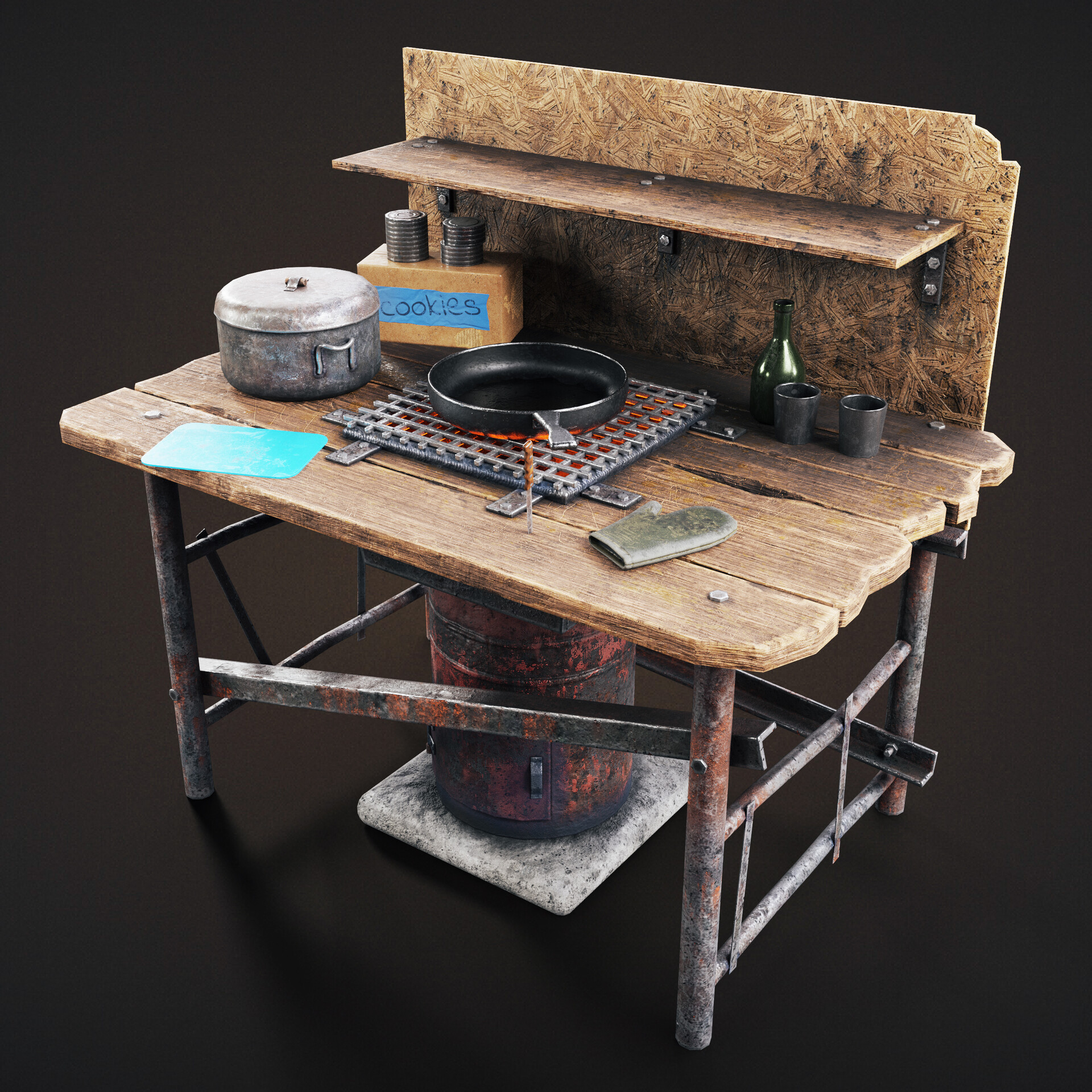 ArtStation - Cooking Bench