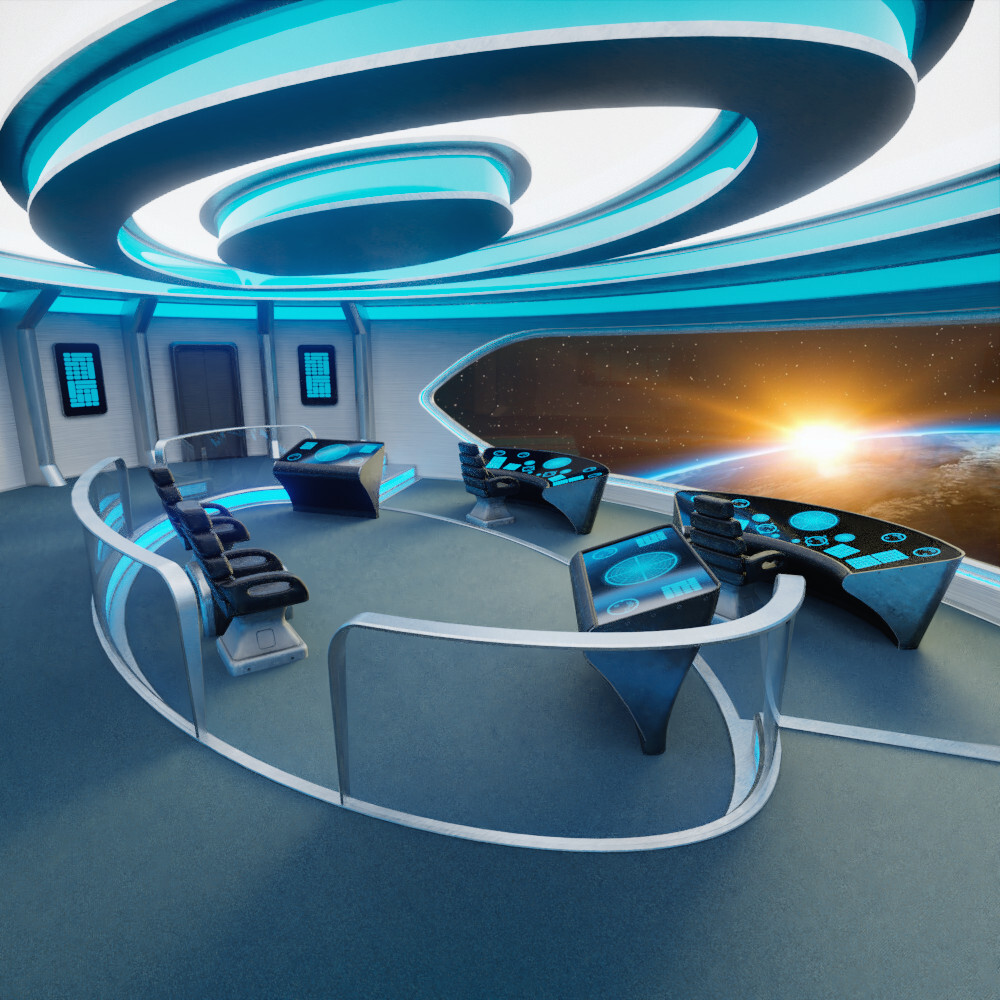 ArtStation - Starship Bridge
