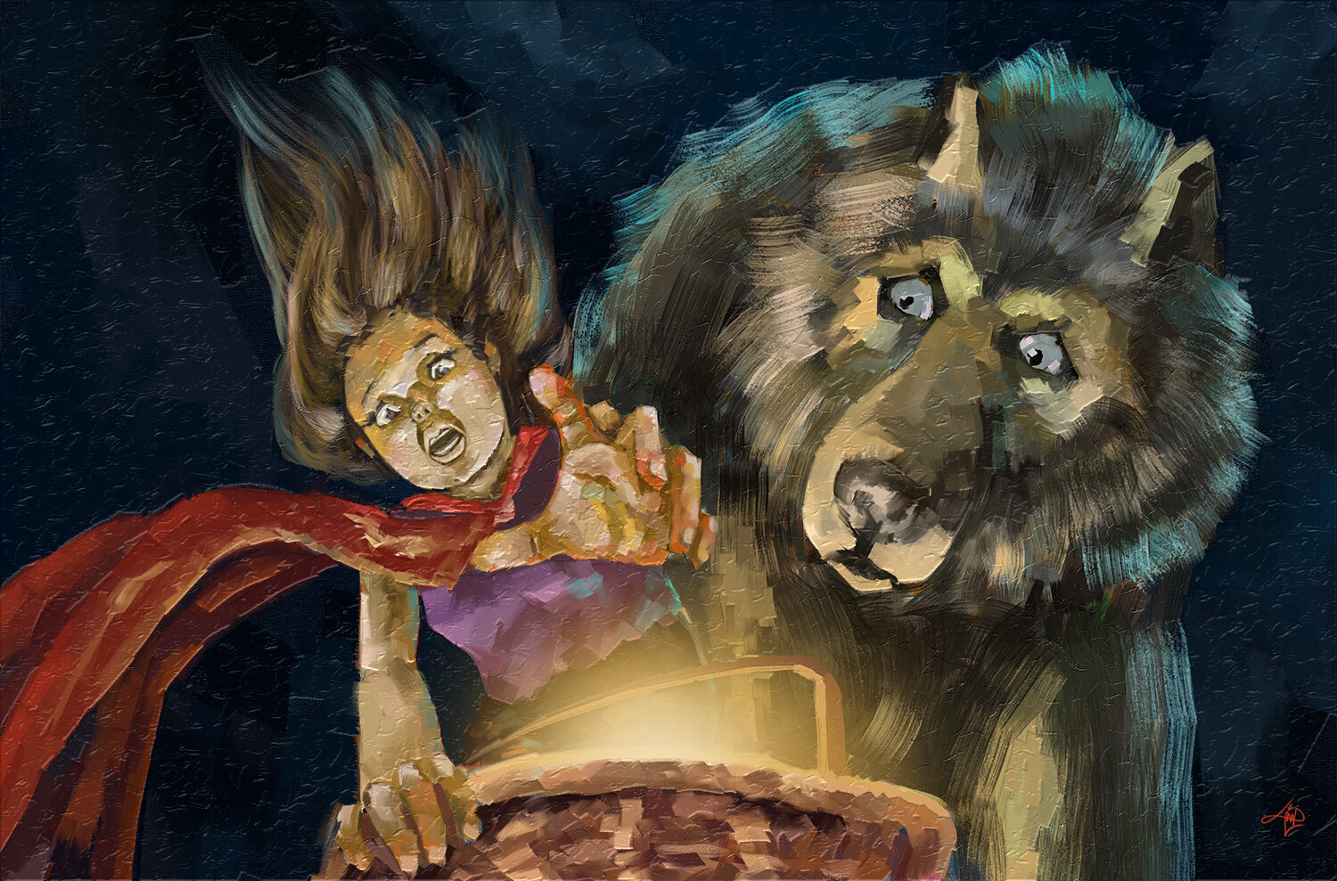 ArtStation - LITTLE RED RIDING HOOD - ALTERNATIVE ENDING BY LINART