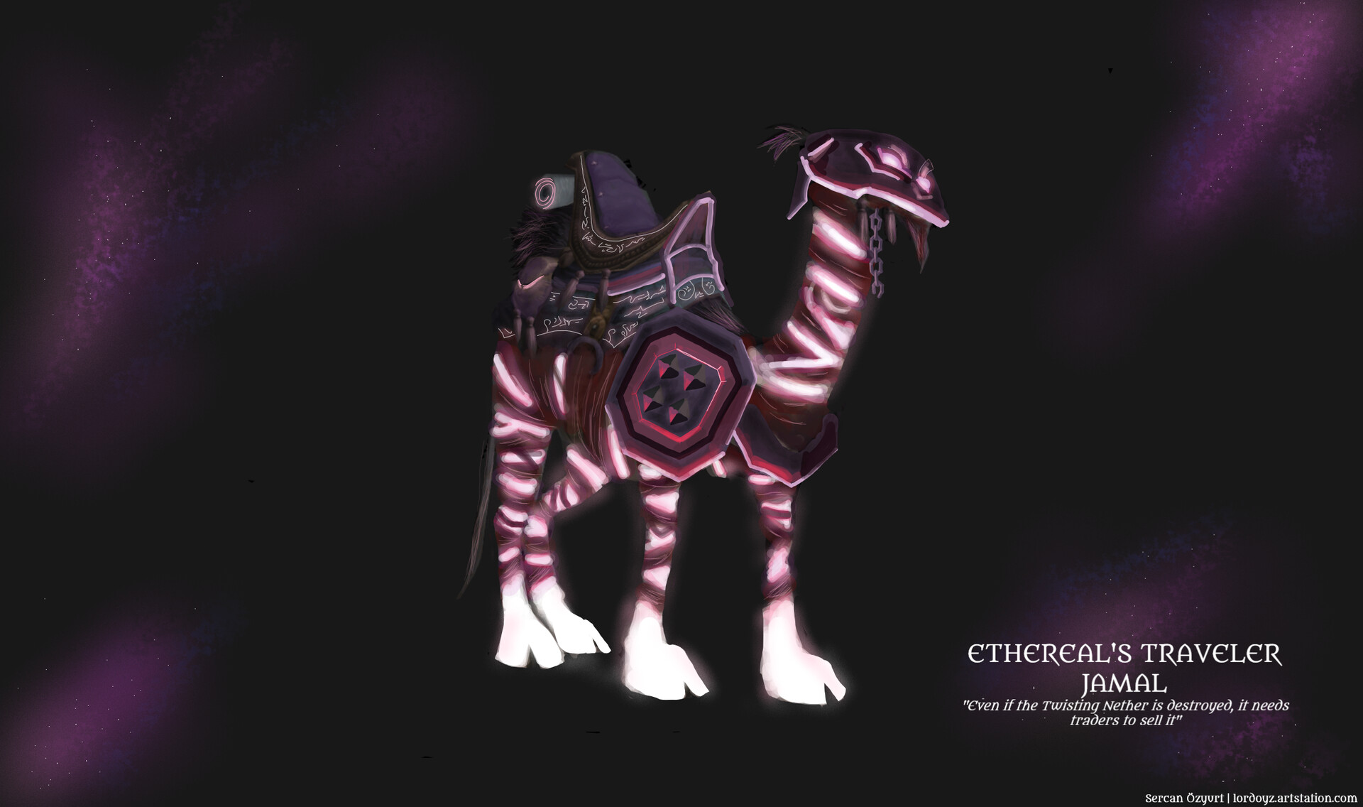 ArtStation - [Fan Concept] Ethereal's Traveler Jamal Mount - World of ...