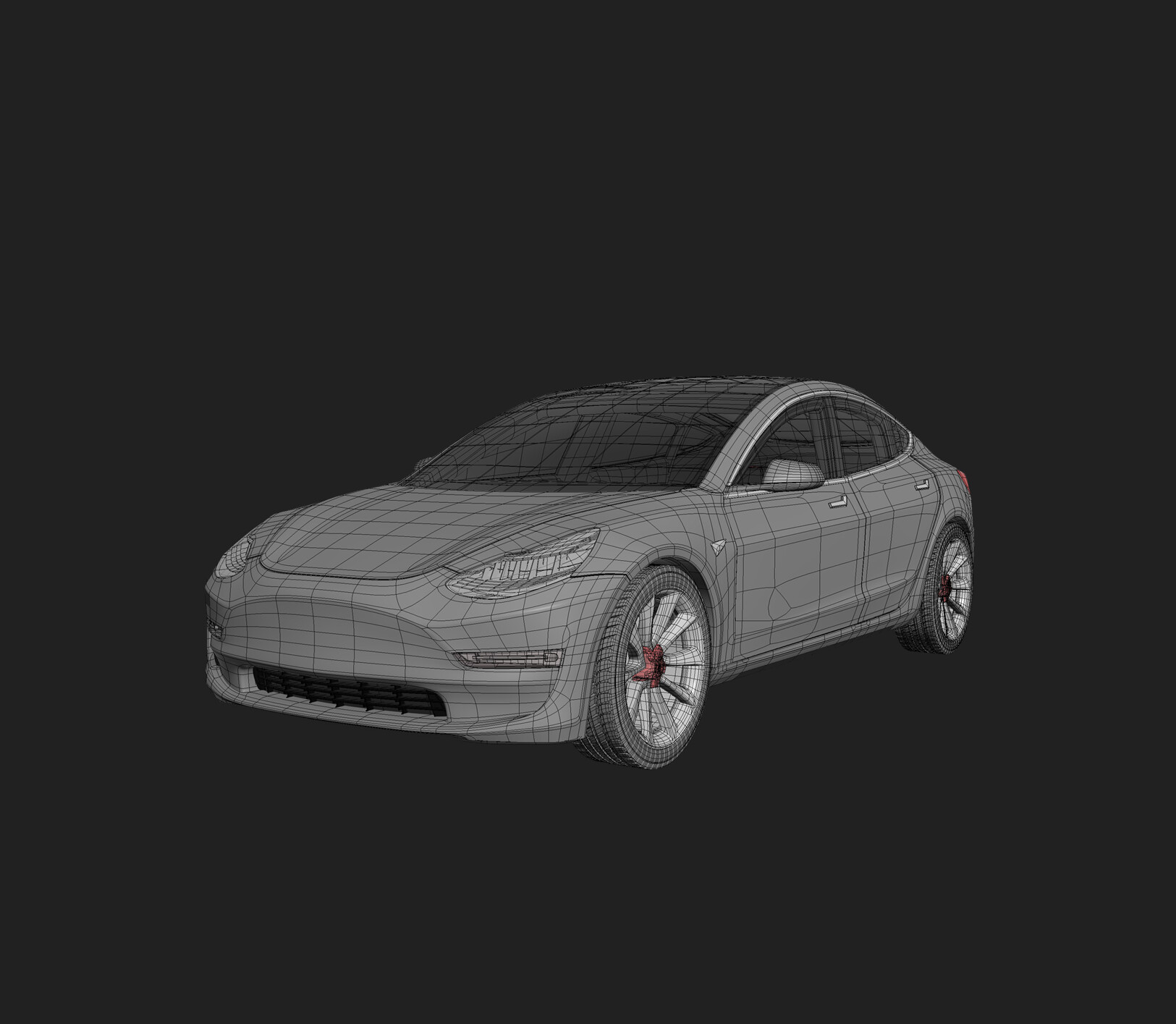 ArtStation - Tesla model 3 WIP