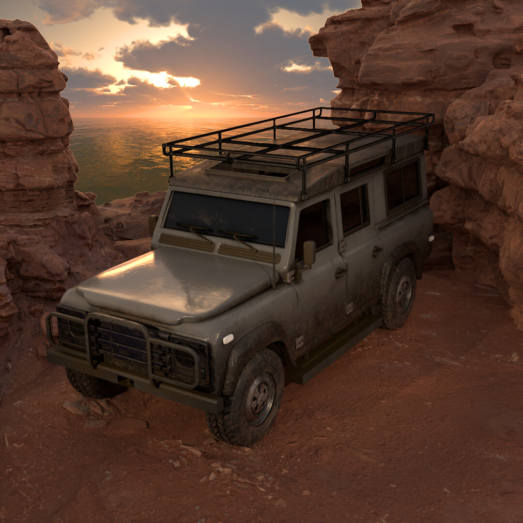 ArtStation - Land Rover 110 - Modelling&Texturing