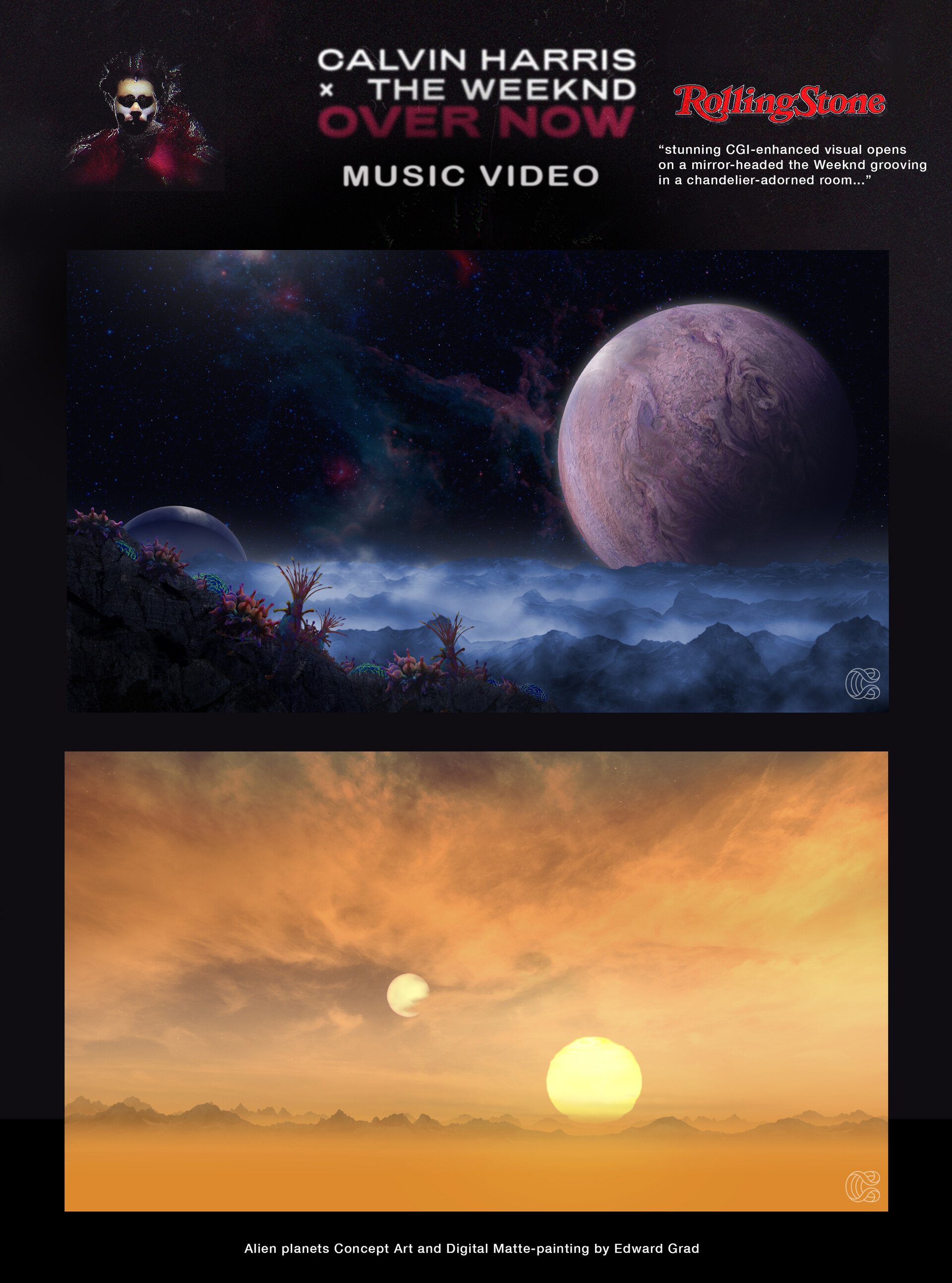 ArtStation - Calvin Harris, The Weeknd - Over Now. Music Video. Concept ...