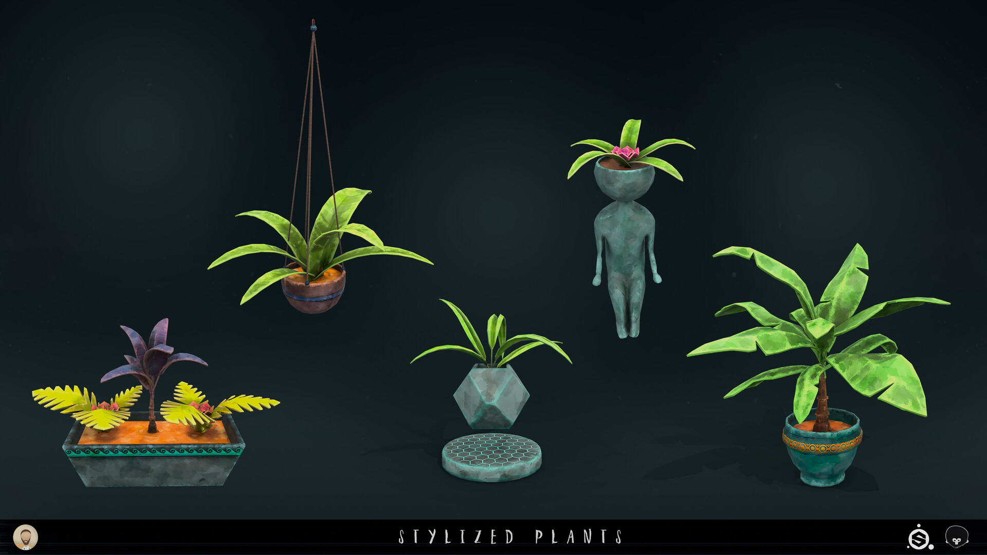 ArtStation - Stylized Plants and Trees
