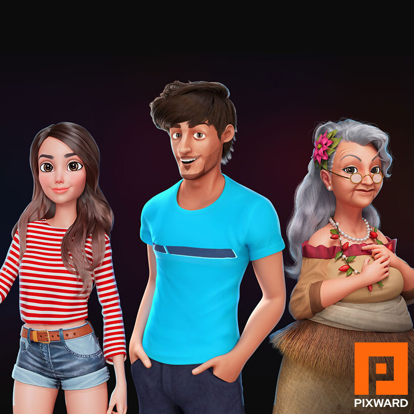 ArtStation - 3D Characters for mobile game