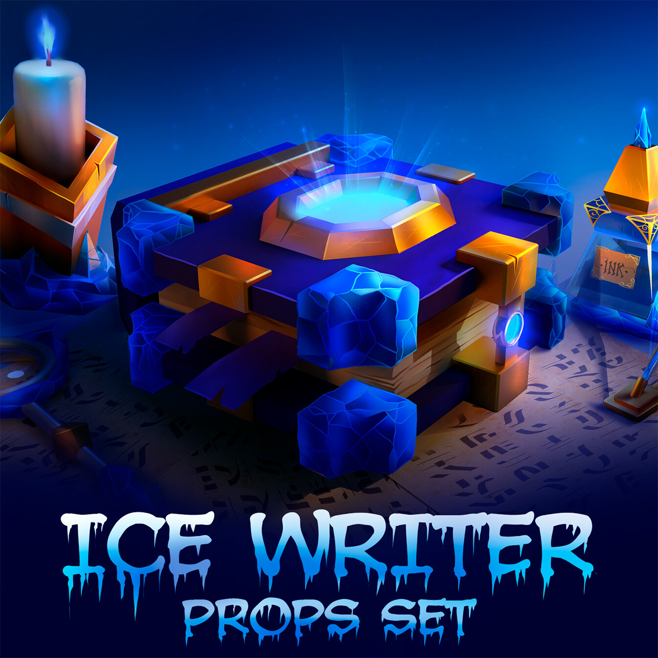ArtStation - Ice writer props set