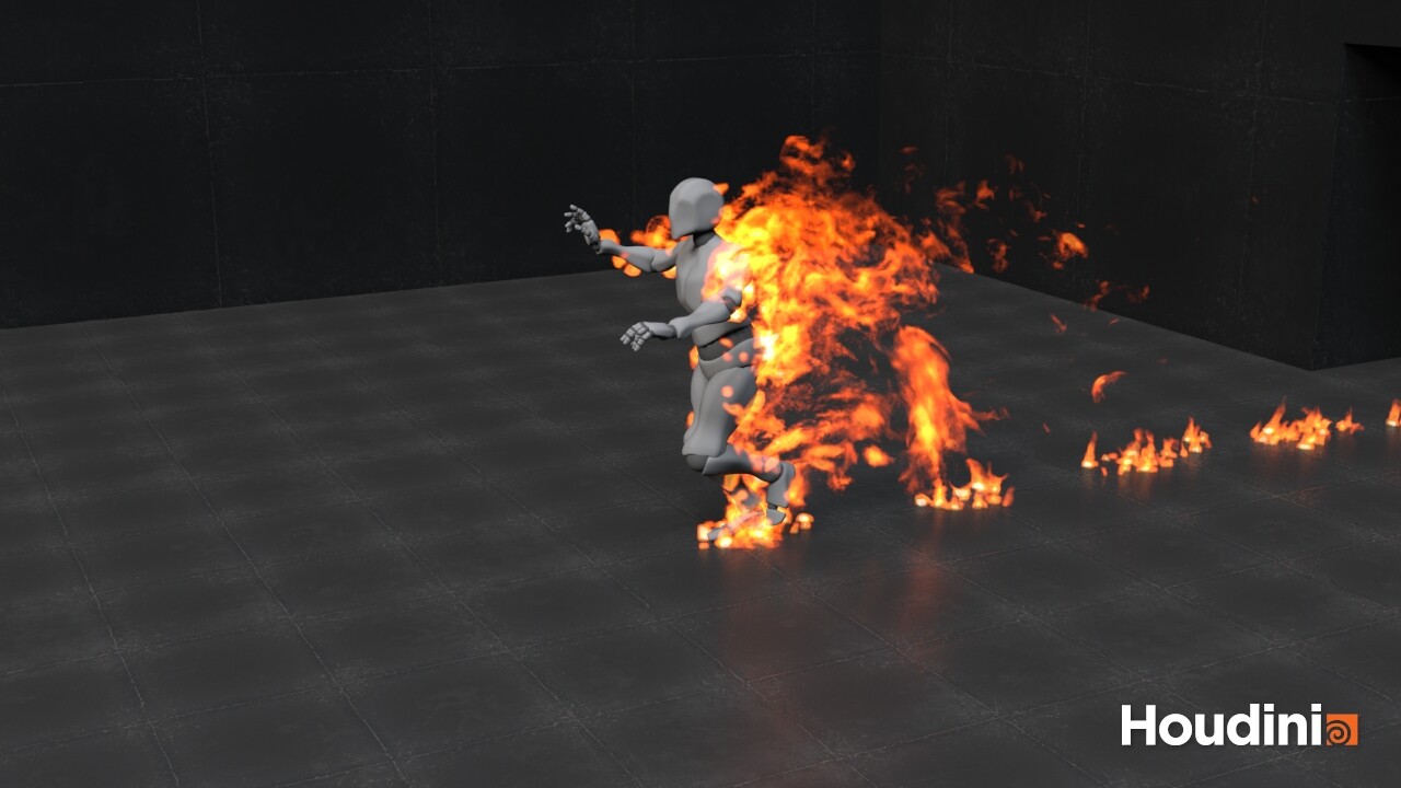 ArtStation - Fire footsteps