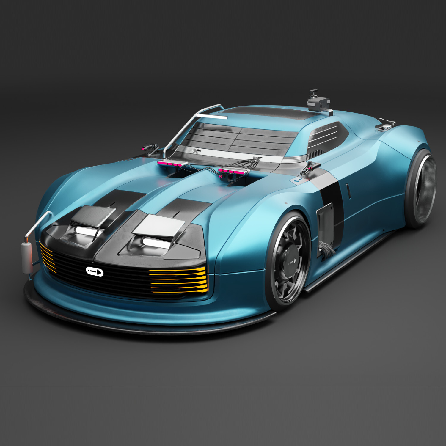 ArtStation - RAY - retro future cyber car