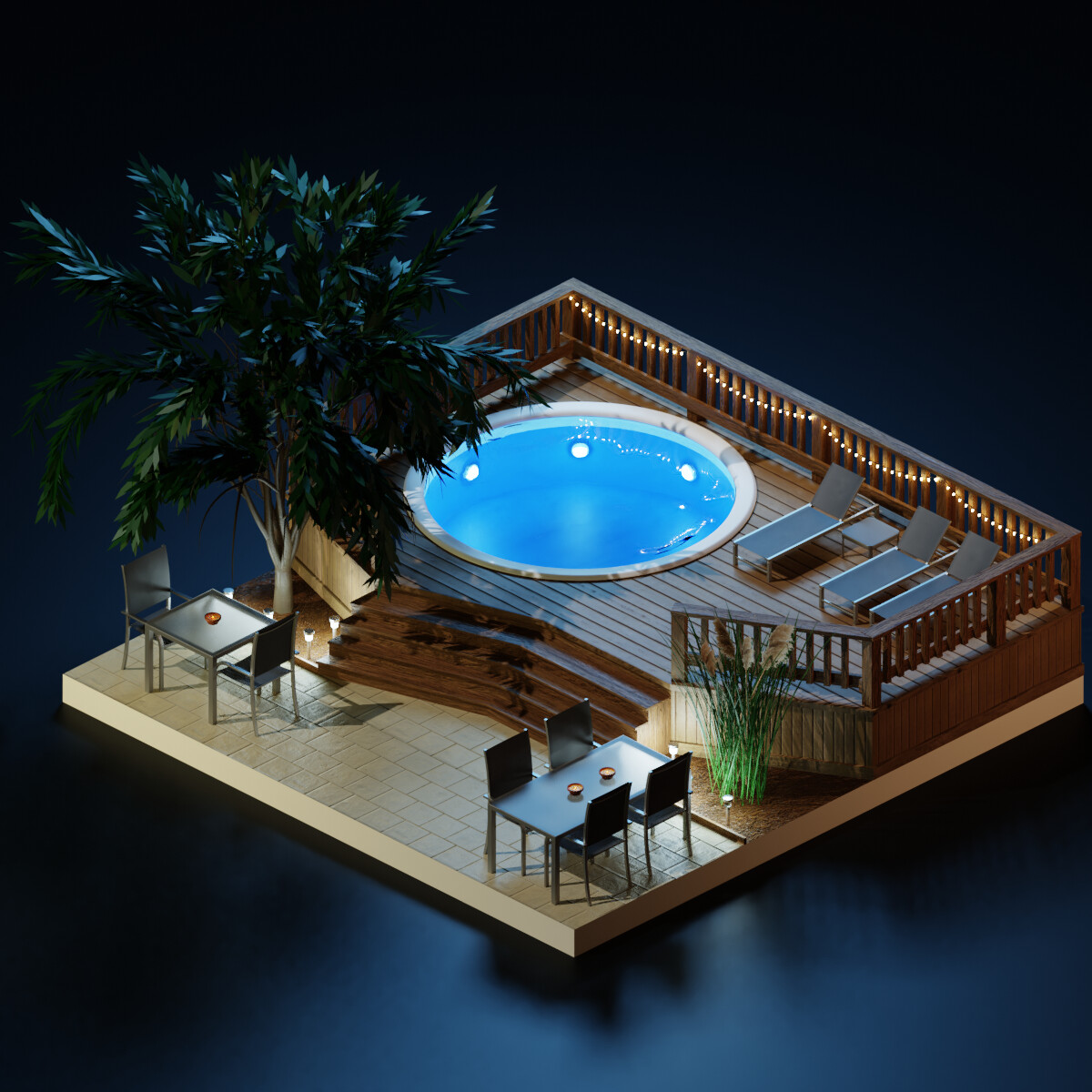 ArtStation - Isometric Pool