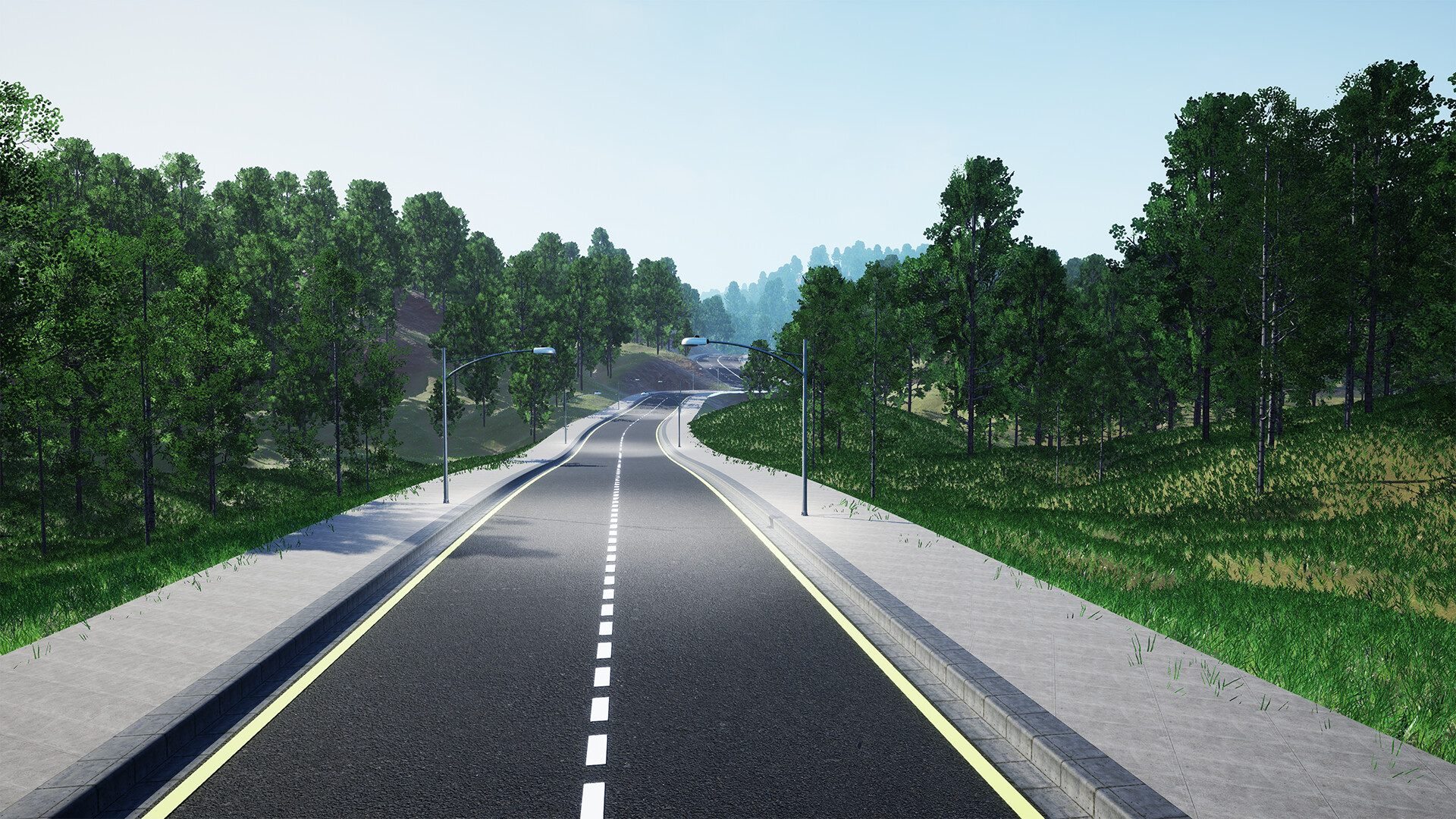 ArtStation - Procedural Terrain Road System