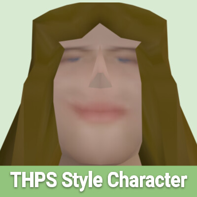 ArtStation - 30 Minute Speed Model THPS Style Character