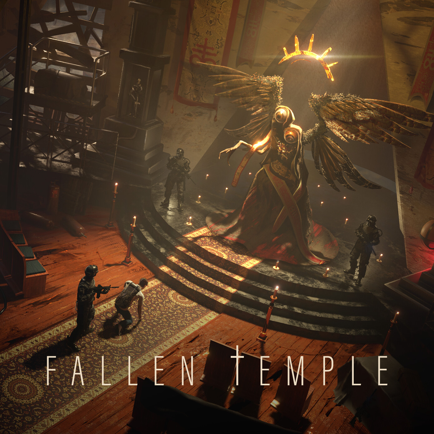 ArtStation - Fallen temple - Angel of Death