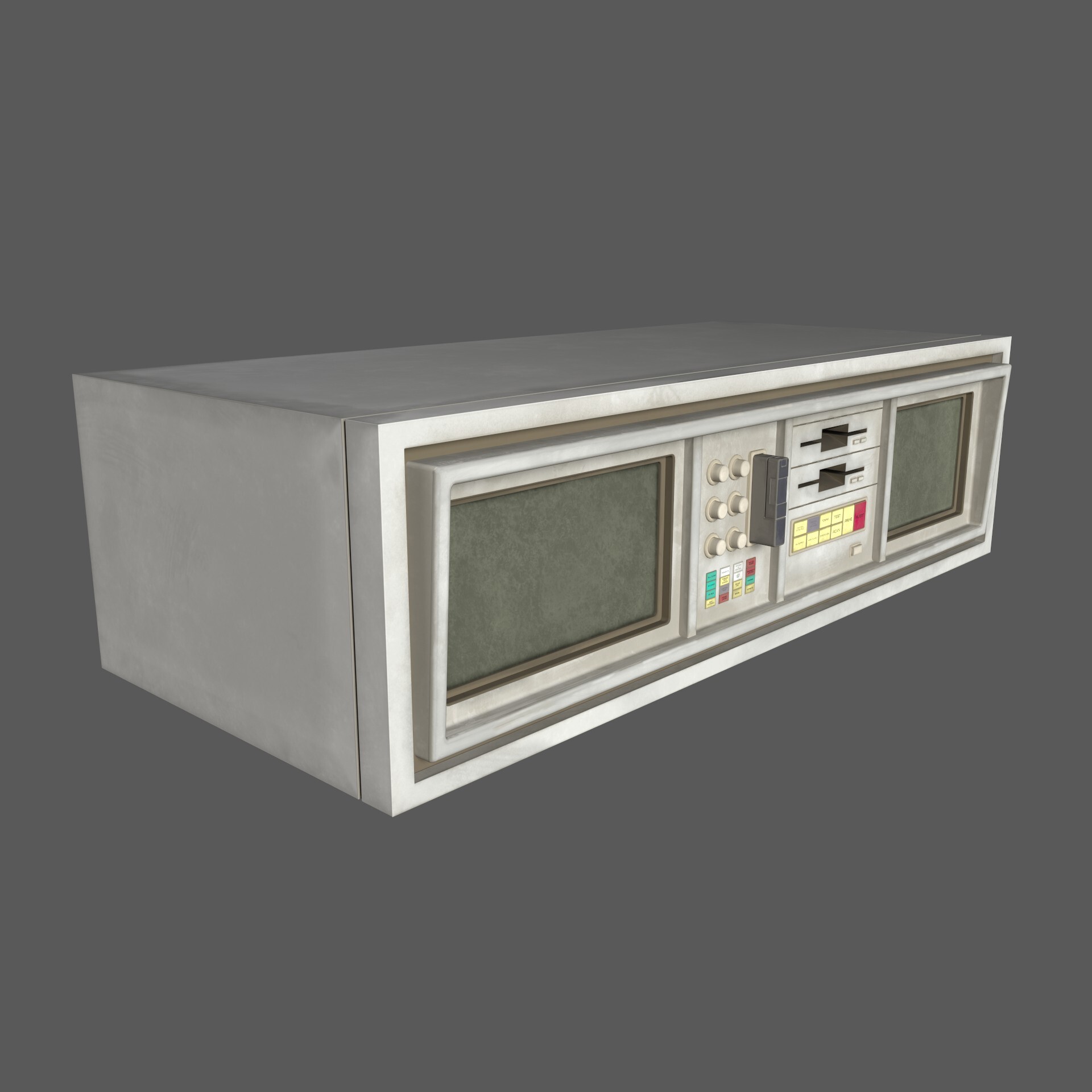 ArtStation - Small Retro Computer Console Low-poly 3D model