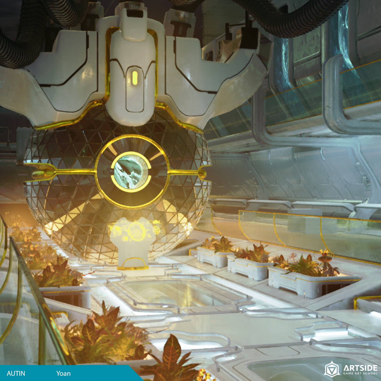 ArtStation - Sci-Fi Engine Room [UE4]