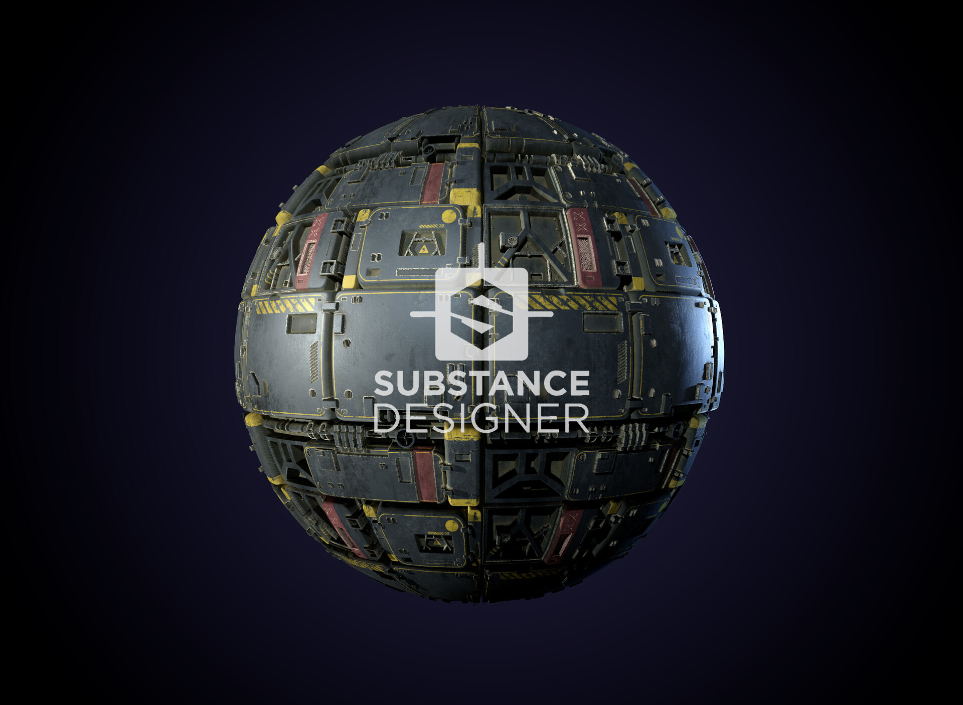ArtStation - Sci-fi Wall-Substance Designer