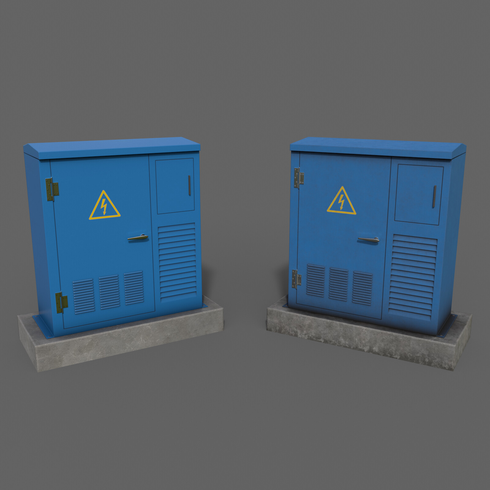 ArtStation - PBR Electric Box Blue