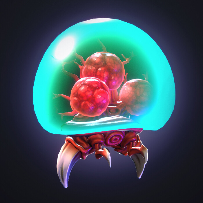 ArtStation - Metroid Larva