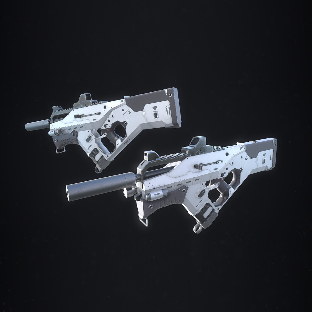 ArtStation - CyberPunk Rifle