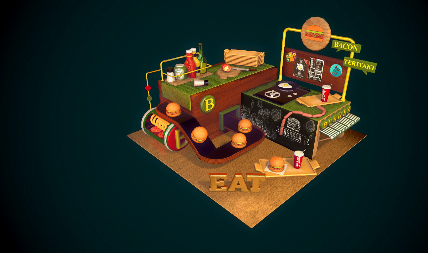 ArtStation - Burger Zone