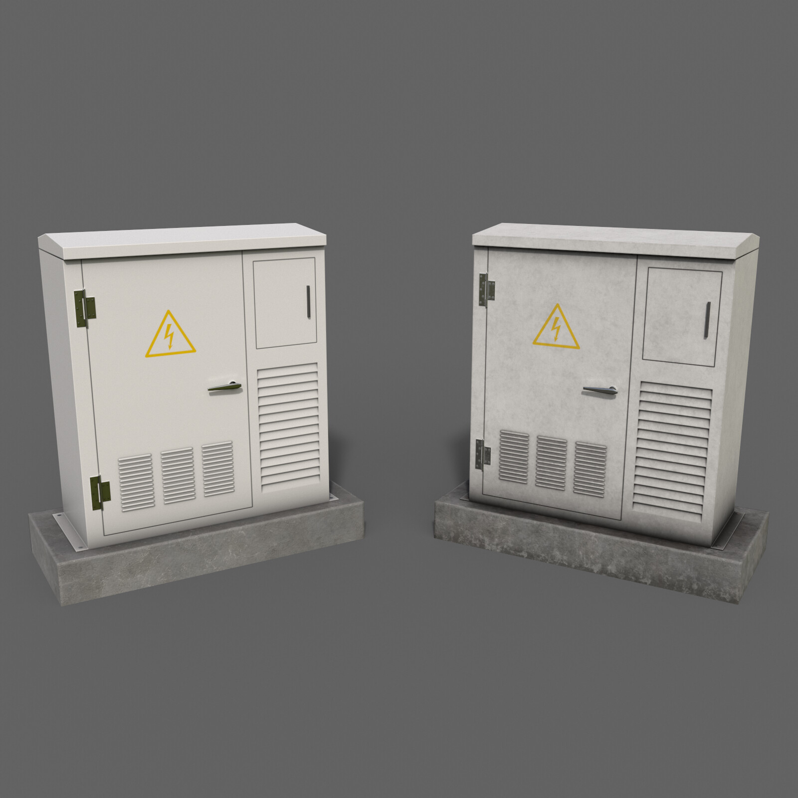 ArtStation - PBR Electric Box White
