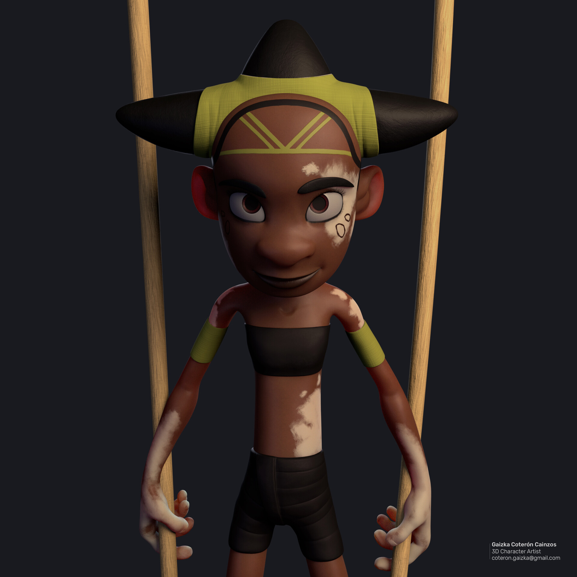 ArtStation - African 3D Animation Character.