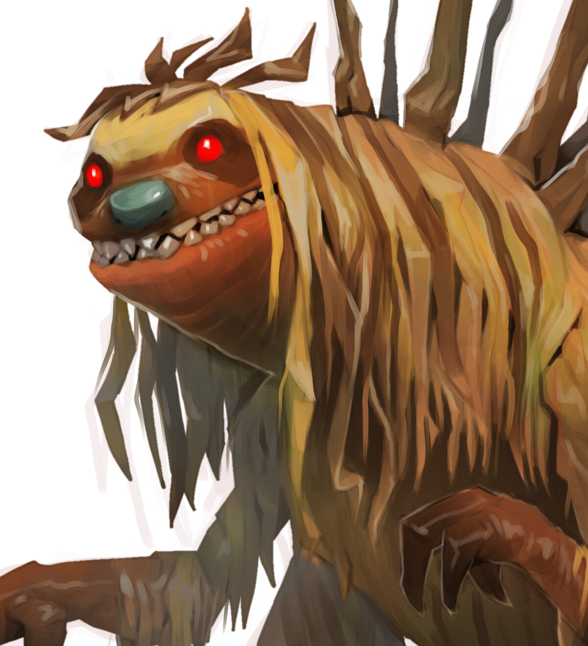 ArtStation - The giant sloth from swamp.