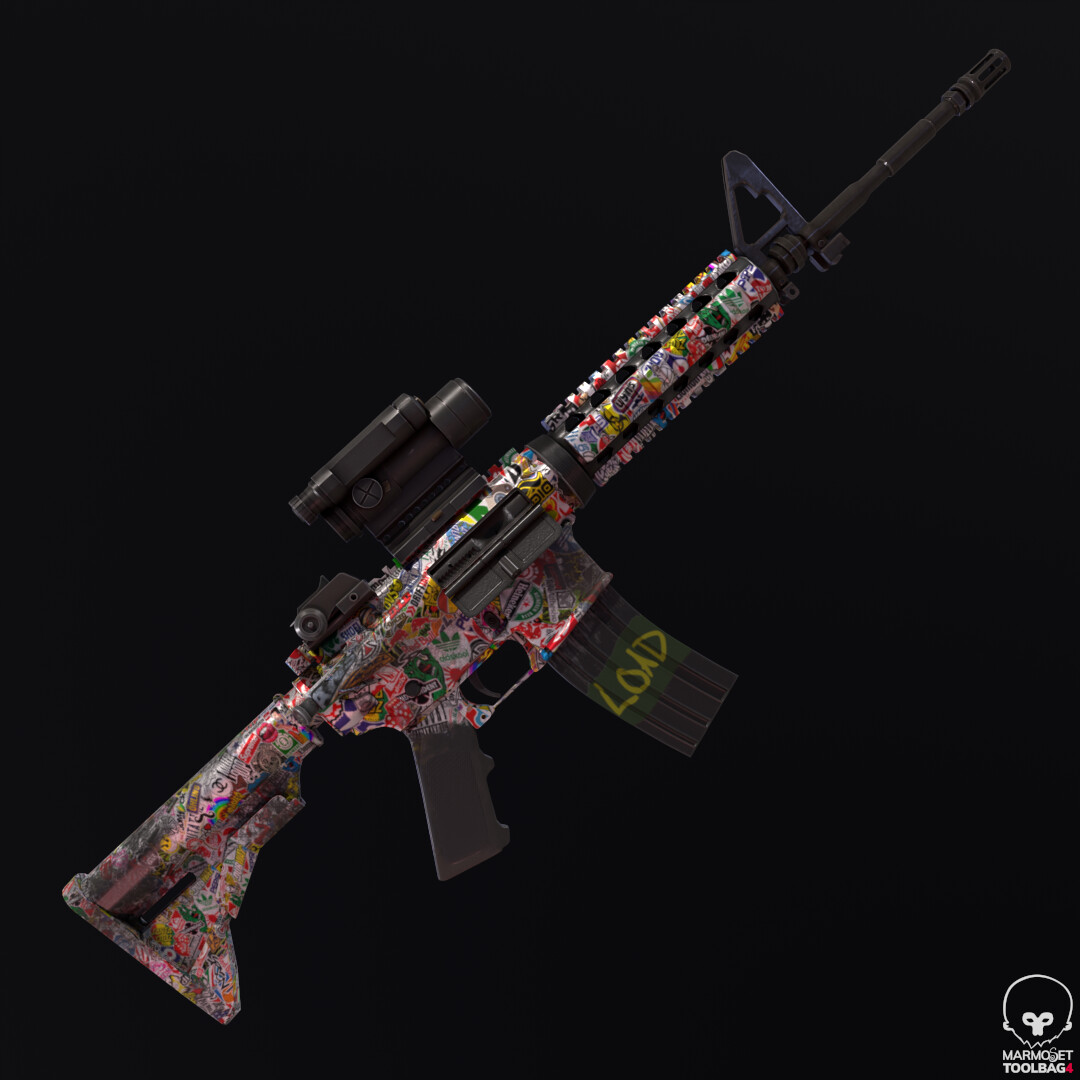 ArtStation - M4 Stickerbomb