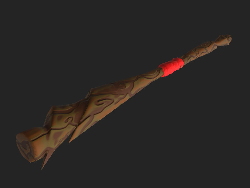 ArtStation - Wooden Staff 3D model