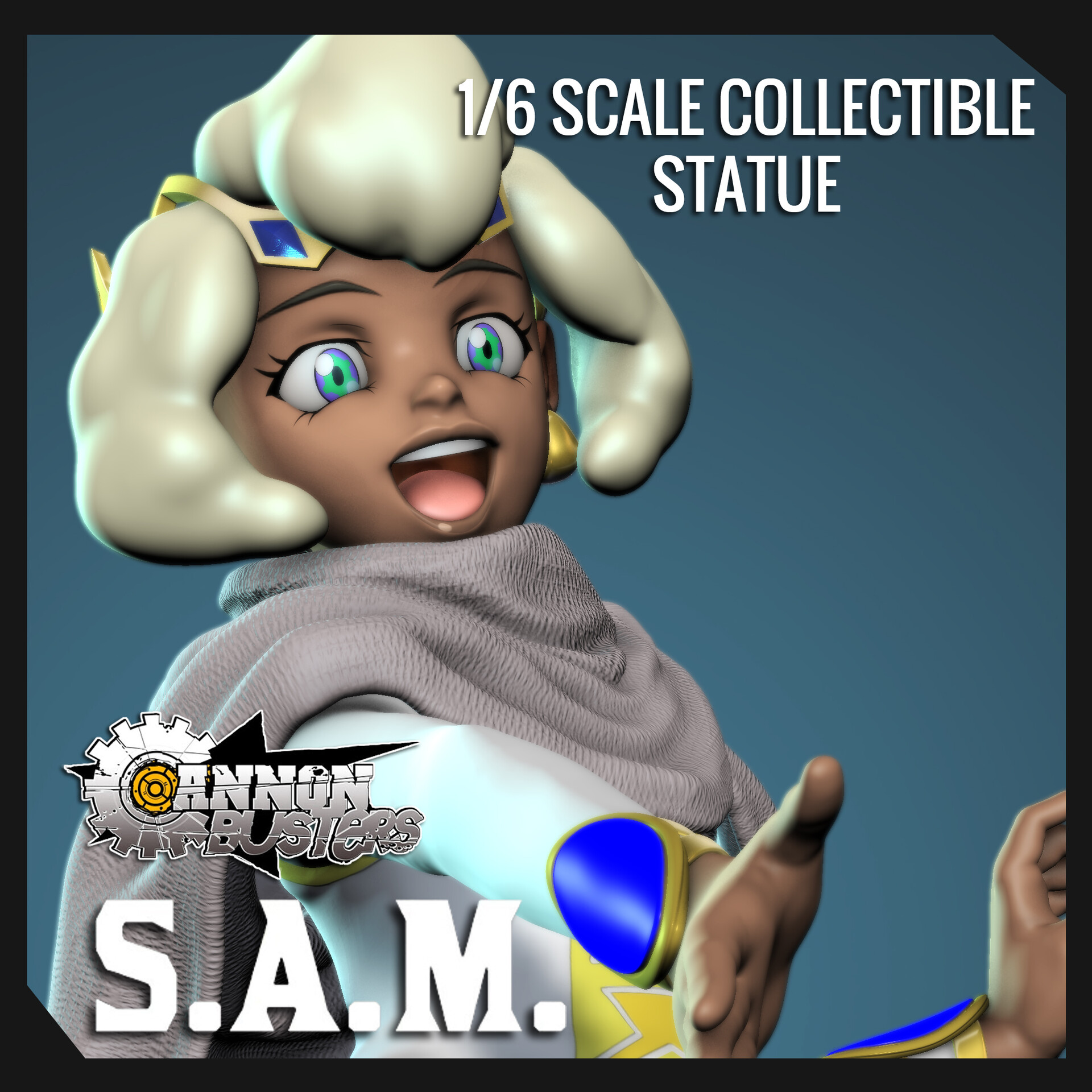 ArtStation - Cannon Busters SAM 1/6 Scale Statue.