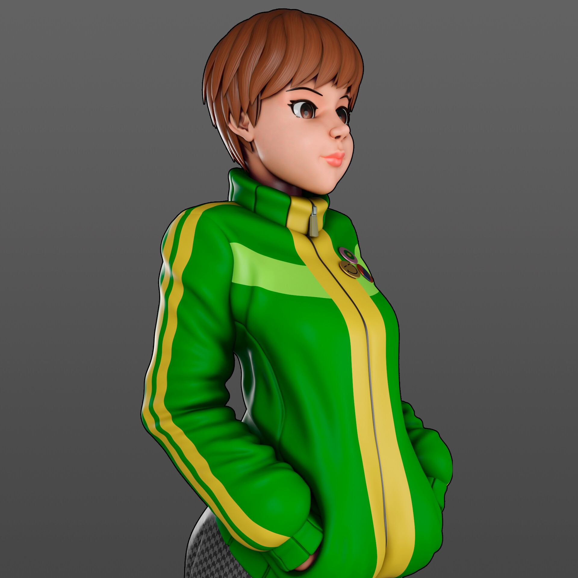 ArtStation - Chie - Persona 4 Fanart
