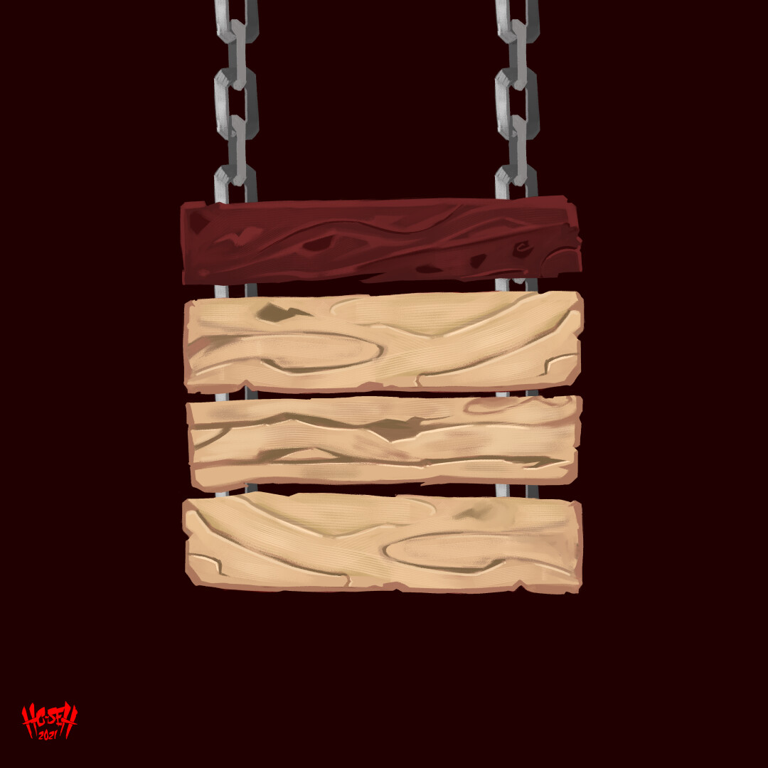 ArtStation - Wood Sign Animation
