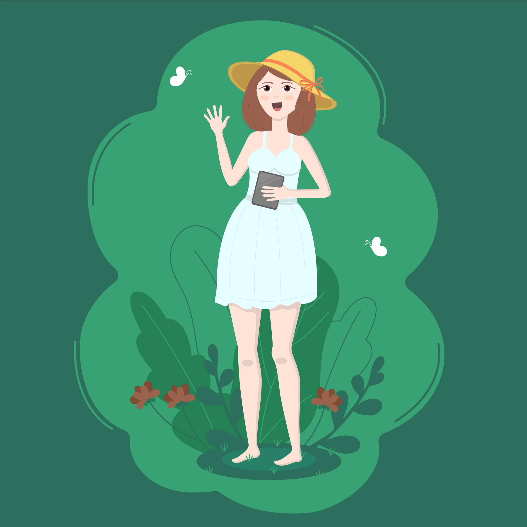 ArtStation - A friendly girl