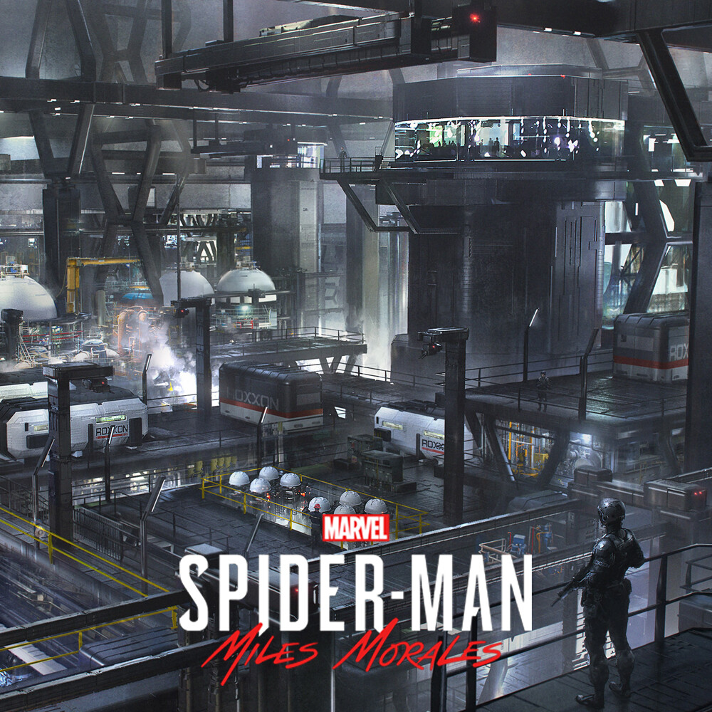 ArtStation - Spider-Man: Miles Morales PS5 Roxxon interior