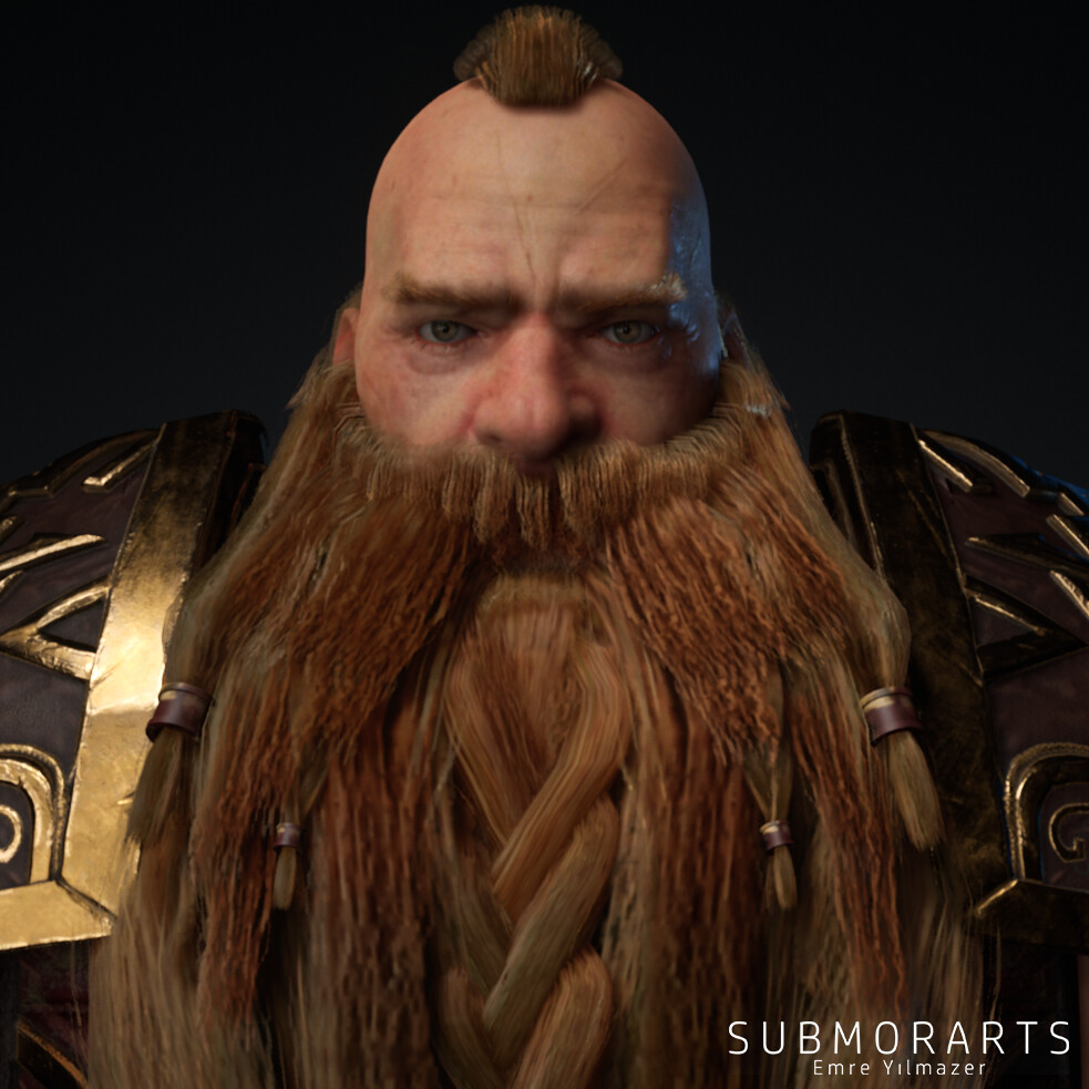 ArtStation - Dwarf Warrior (Game Ready Character - Unreal Engine 4)