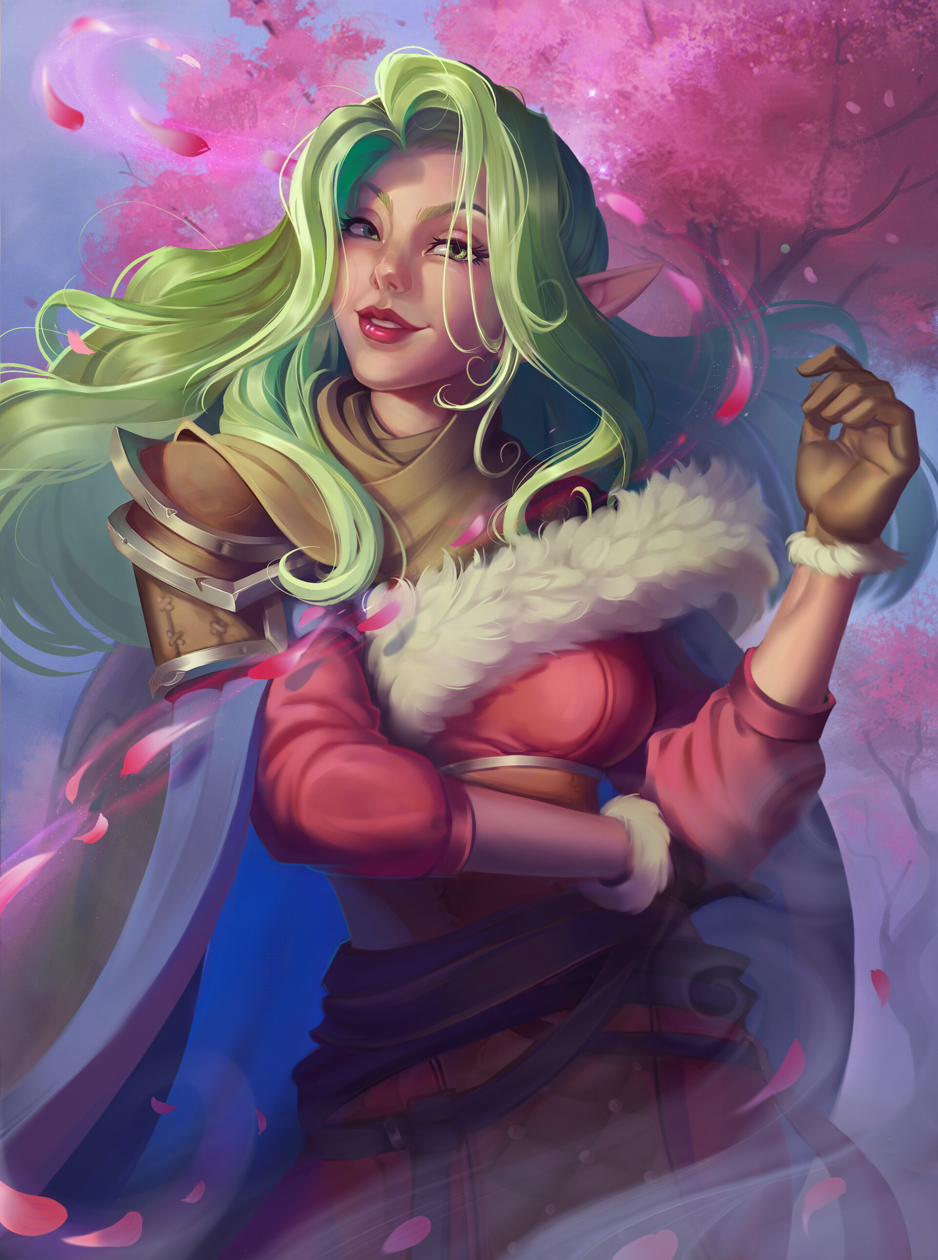 ArtStation - Spring elf