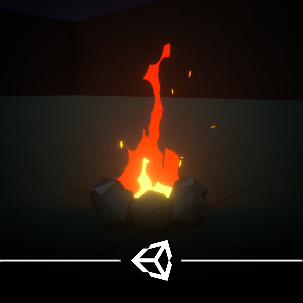 ArtStation - Stylized Fire - No Texture Challenge