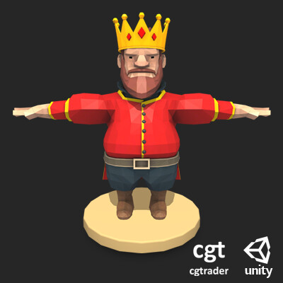 ArtStation - Low Poly King