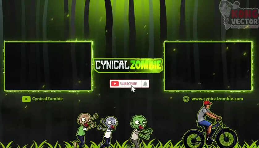 kong vector - Zombie Animated Outro