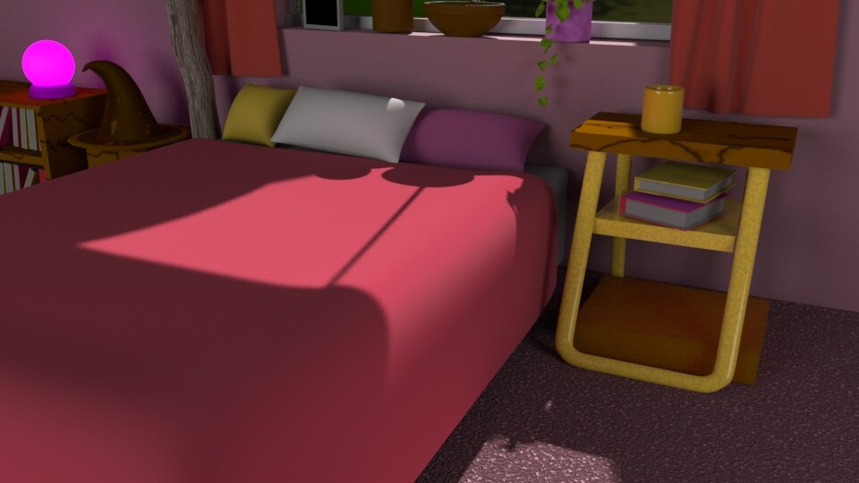 ArtStation - RENDER INTERIOR NOCHE