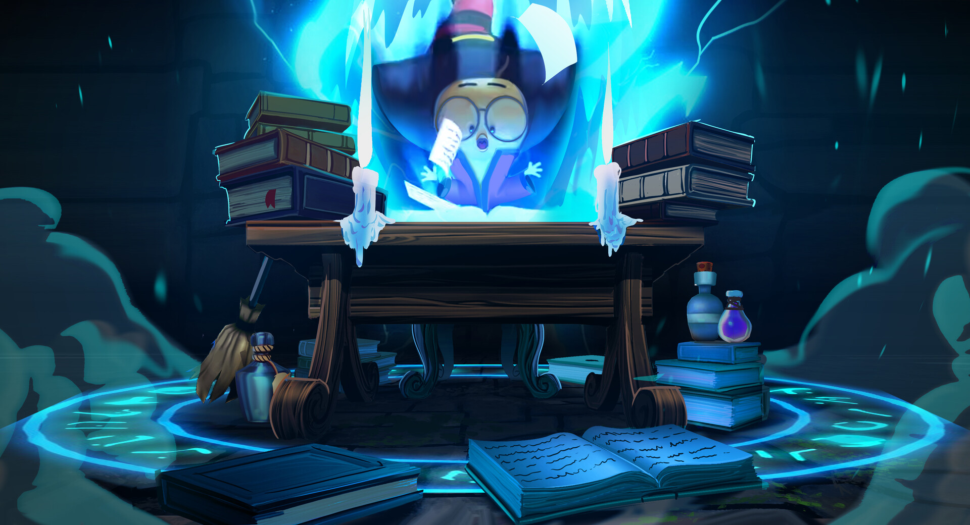 ArtStation - Egghead Jr. Wizard - Battle Concept Animations