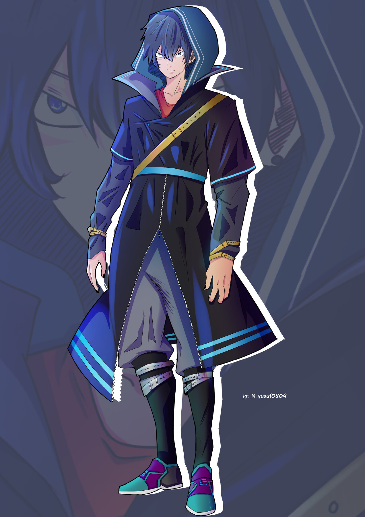 ArtStation - draw myself futuristic anime style