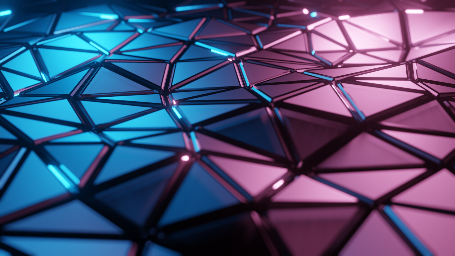 ArtStation - Triangles and Neon