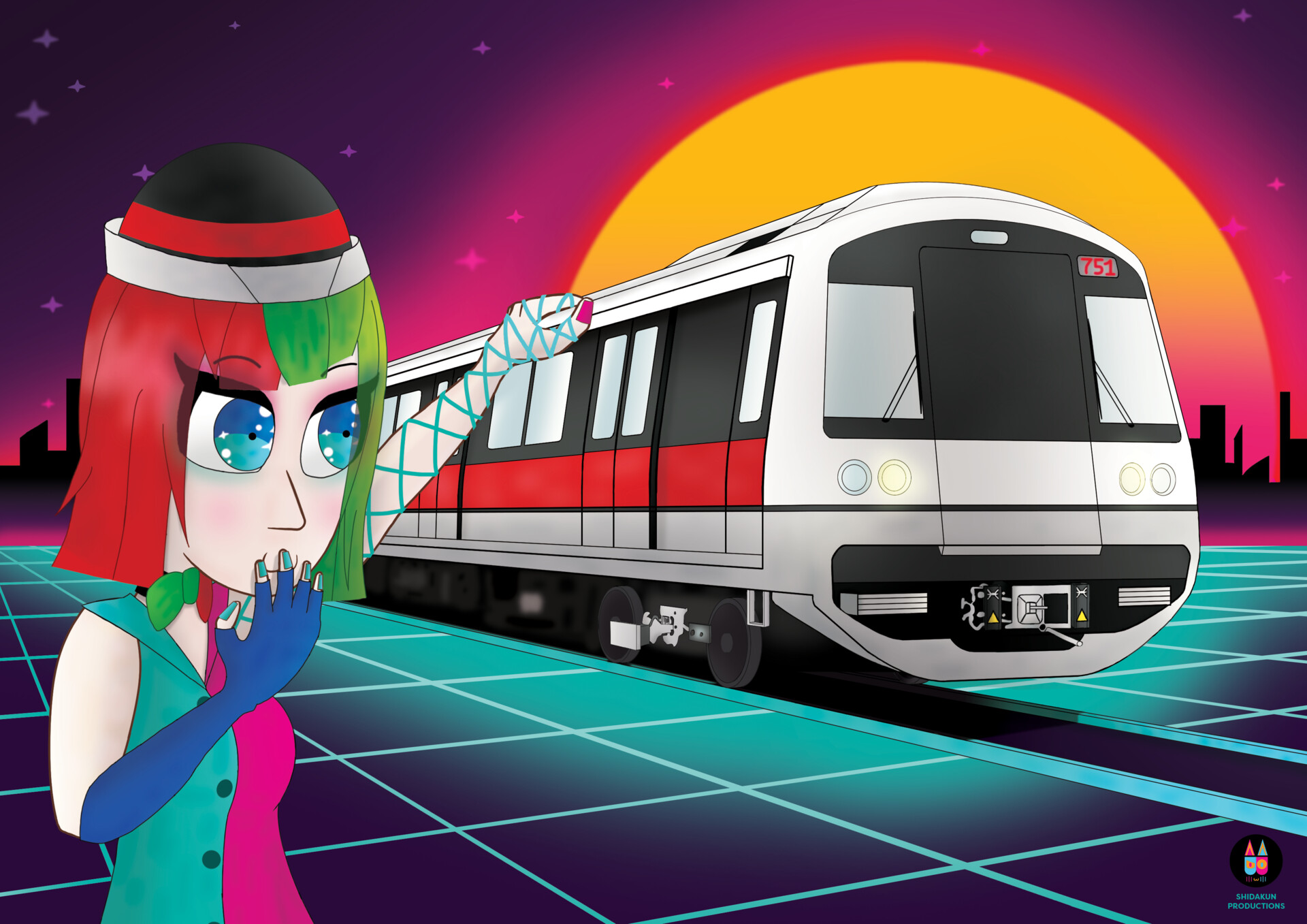 ArtStation - NETS Flashpay Card Design - C751B Synthwave