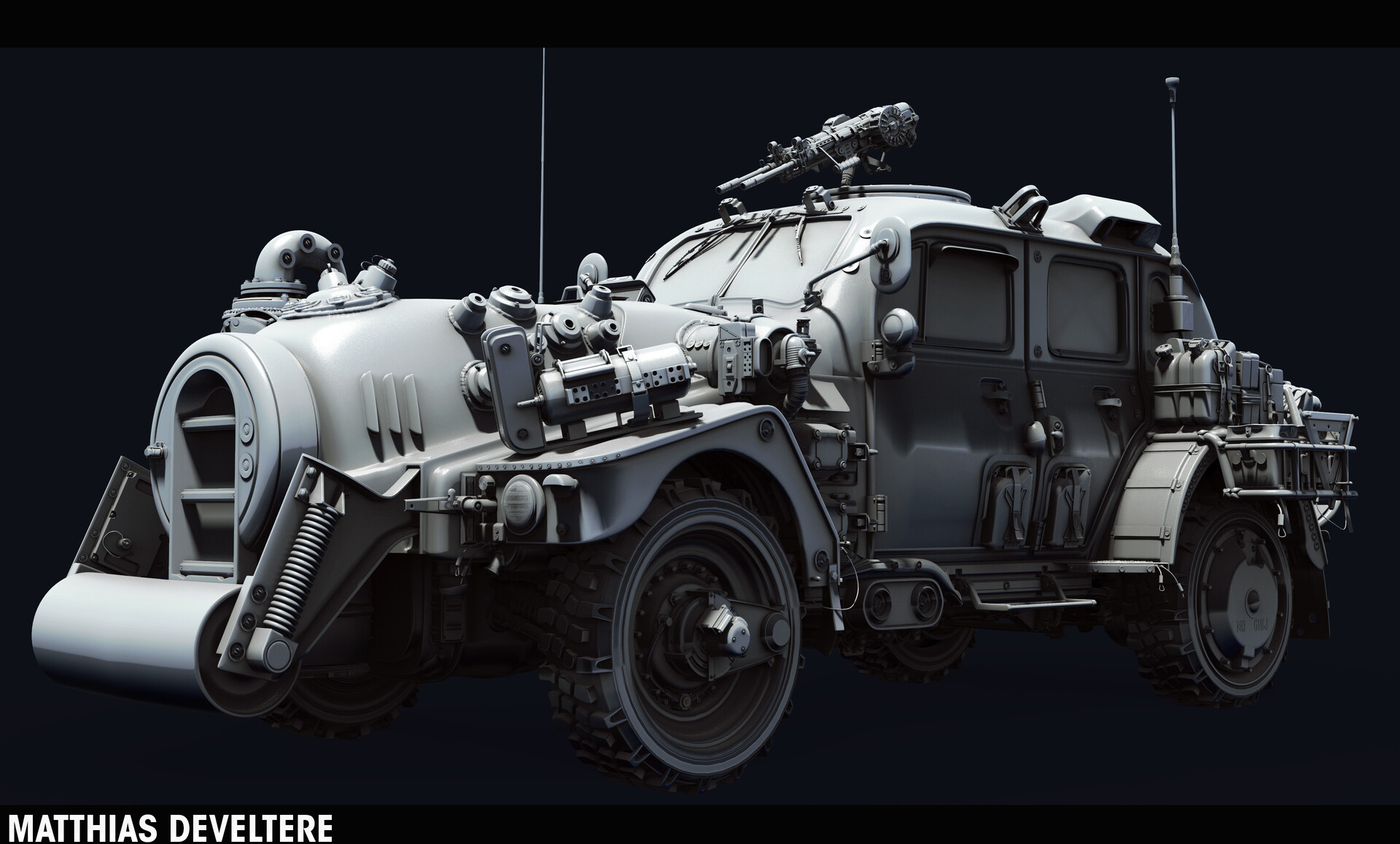 ArtStation - sci-fi ww2 allied vehicle