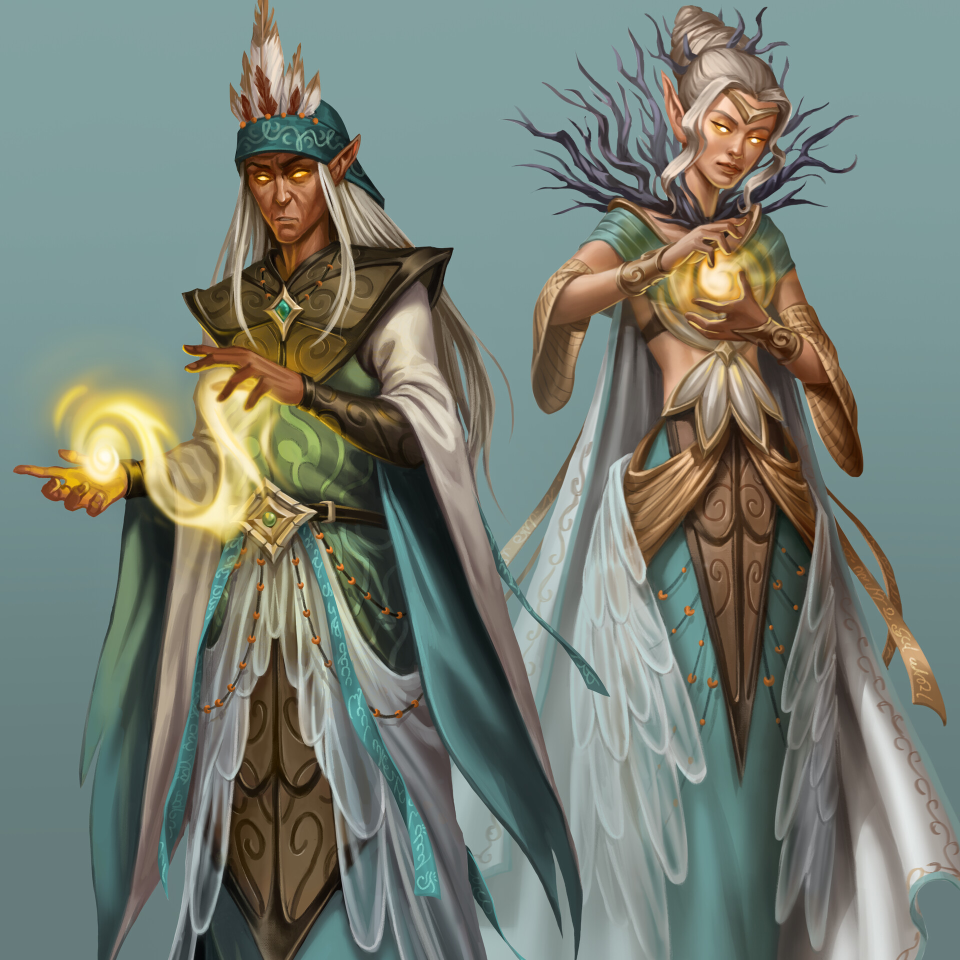 ArtStation - Elf Mages