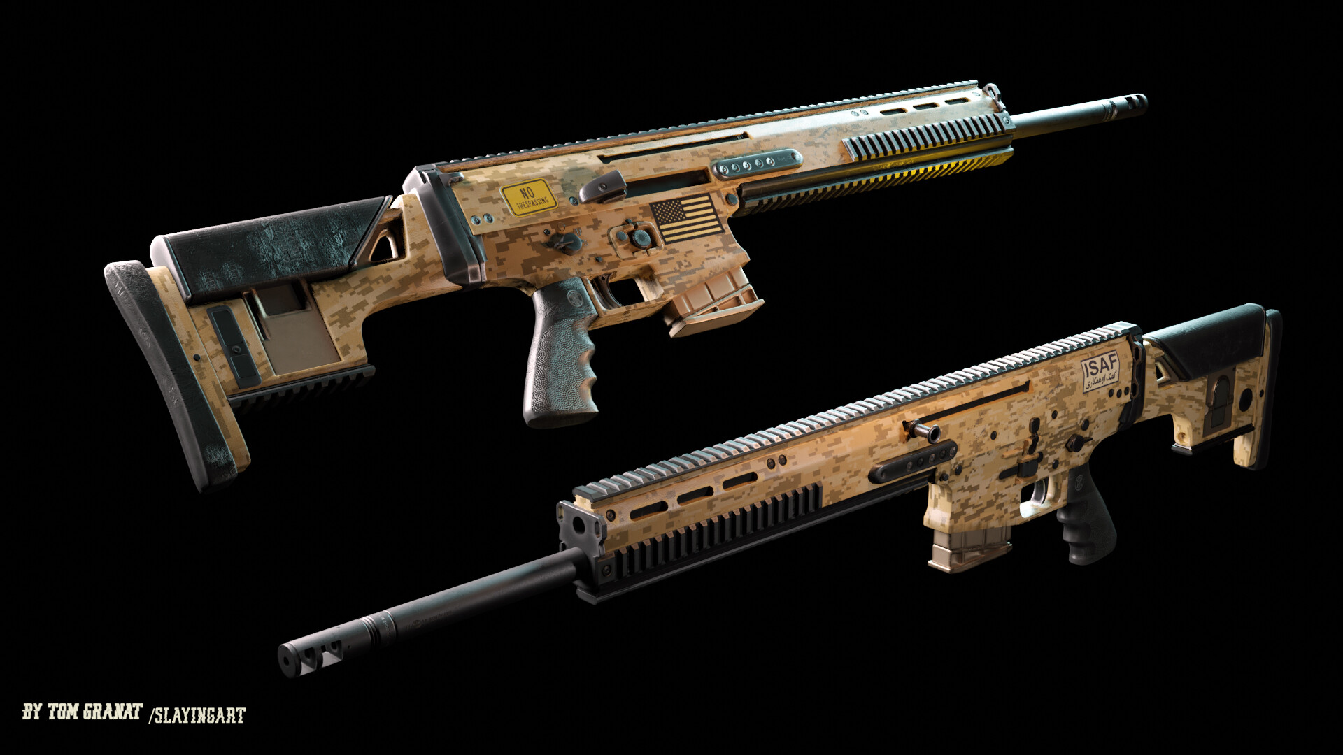 ArtStation - FN SCAR 20S High poly