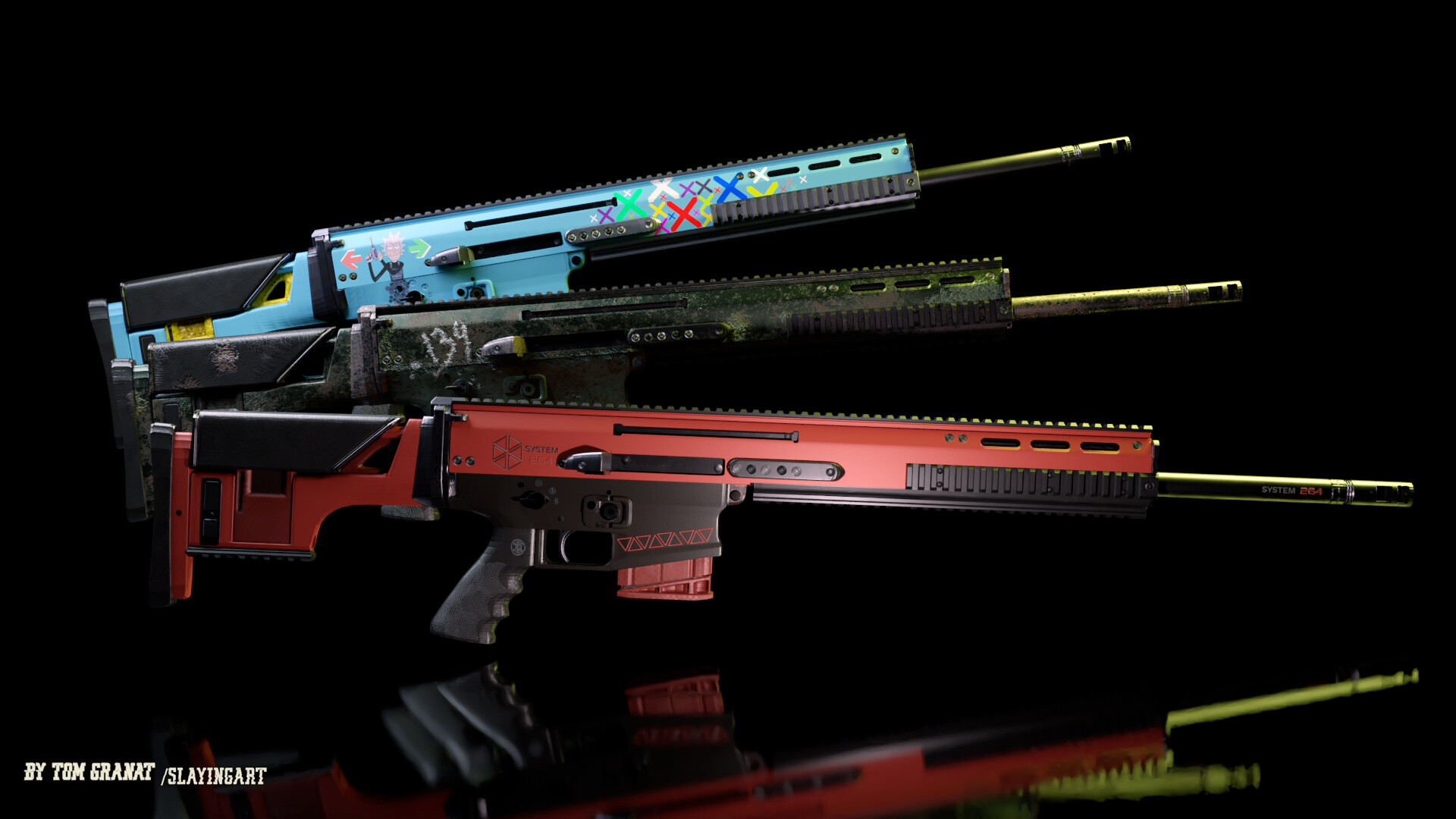 ArtStation - FN SCAR 20S Low poly