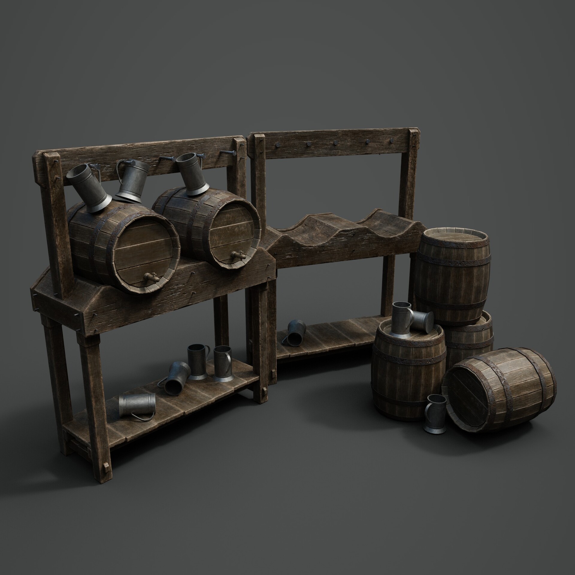 ArtStation - Double Barrel Stand